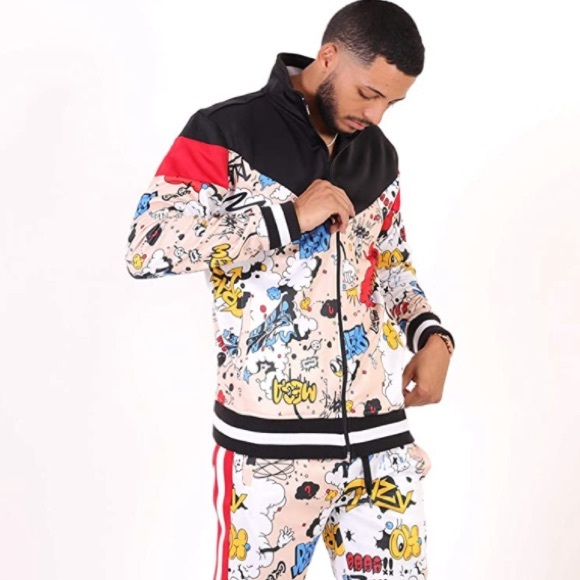 Jackets & Coats | Mens Hip Hop Premium Slim Track Jacket Side Taping ...